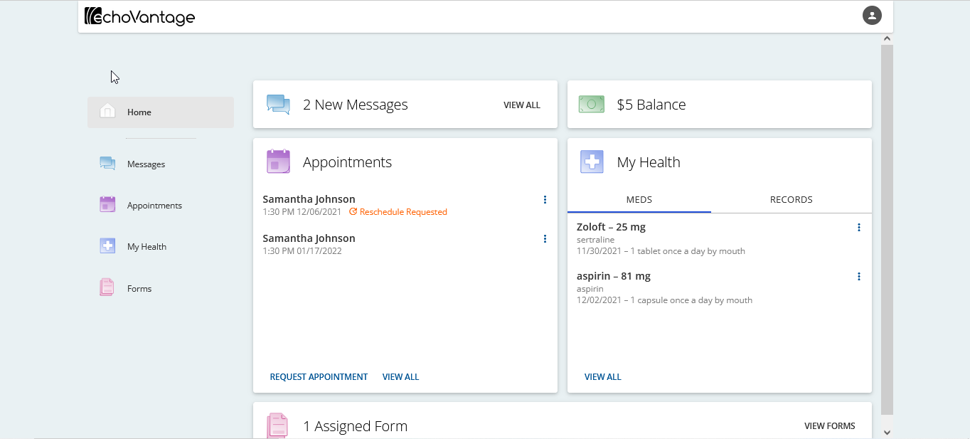 Client Portal (EchoVantage)