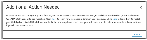 Sign into your Catalyst account through your WebABA Portal (WebABA Pro ...
