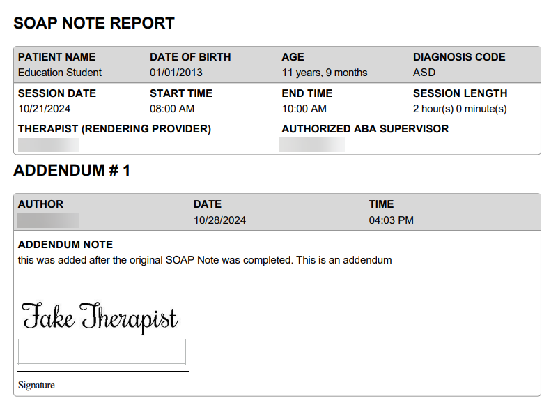 SOAP Note Addendums Setup & Use (Catalyst)