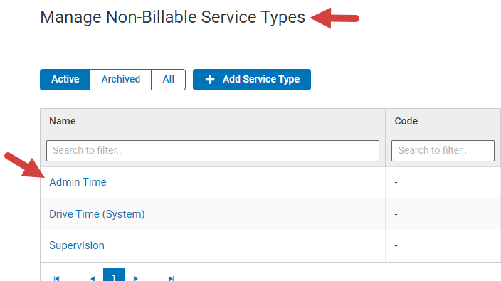 Add & Edit Non-Billable Service Types (WebABA Pro & Group)