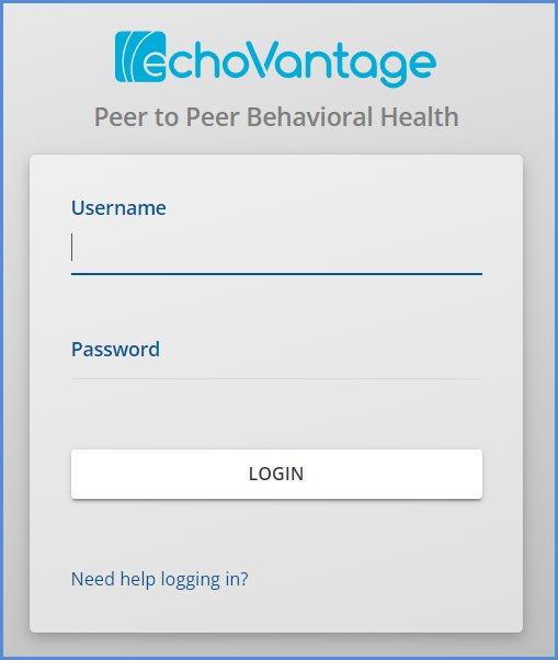 Application Login (EchoVantage)